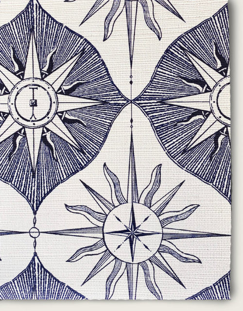 Compass Rose - Midnight Blue